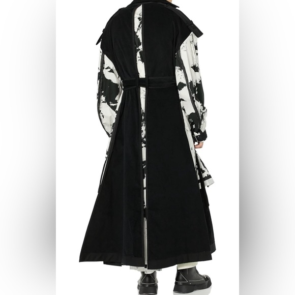 maison blanche | Jackets & Coats | Maison Blanche Blak White Long ...